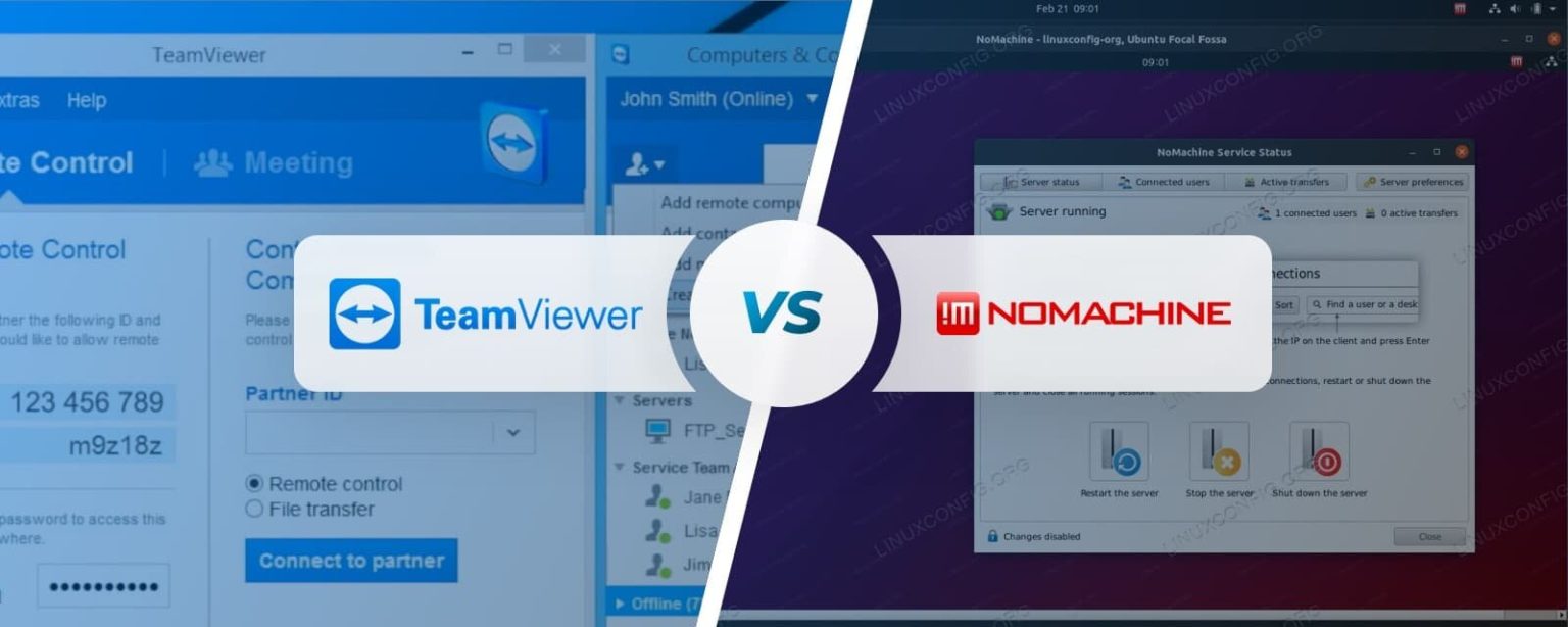 NoMachine vs TeamViewer Comparison in 2023. What is the difference?