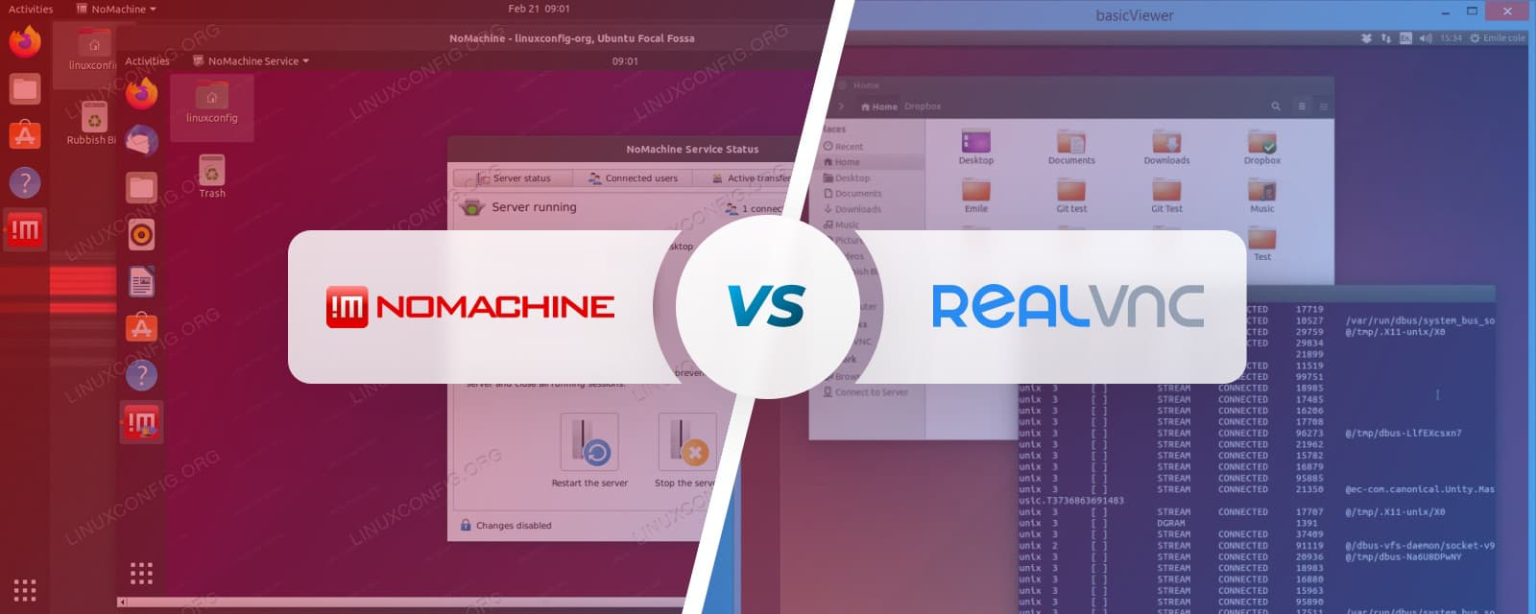 NoMachine vs RealVNC. What is the difference?