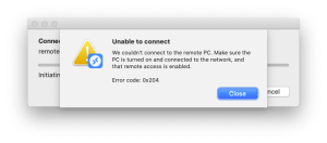 Fix Error 0x204 Remote Desktop on Mac - 9 Smart Tips