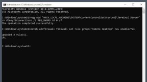 Enable Remote Desktop - Command Line Methods