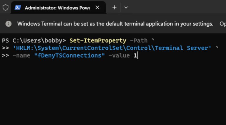 Enable RDP - PowerShell Guide