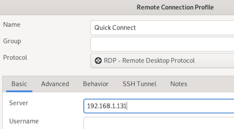 Remmina - Remote-Desktop-Client für Linux